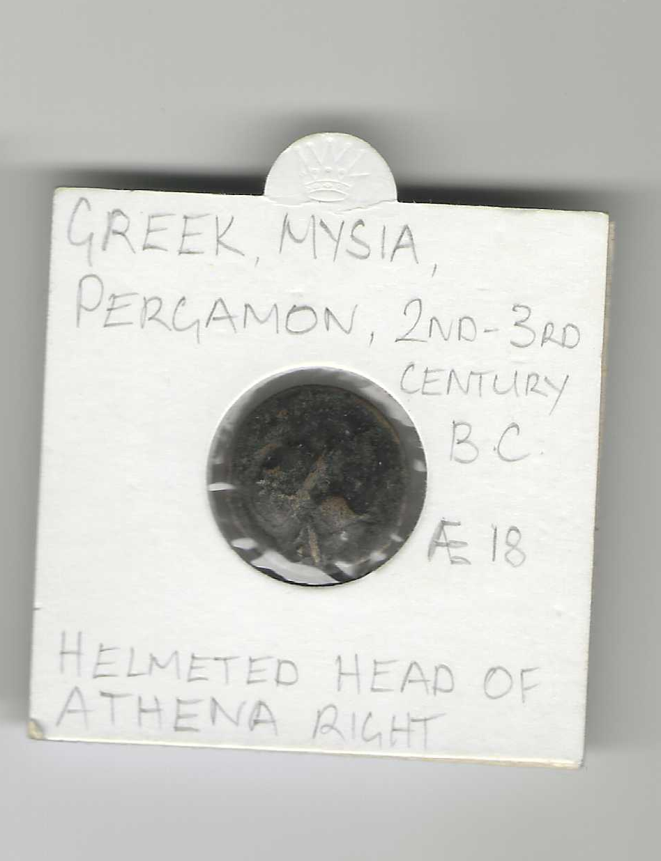 Greek MYSIA, Pergamon. Athena/Owl. 2nd – 3rd century BC – Coin.NZ New ...